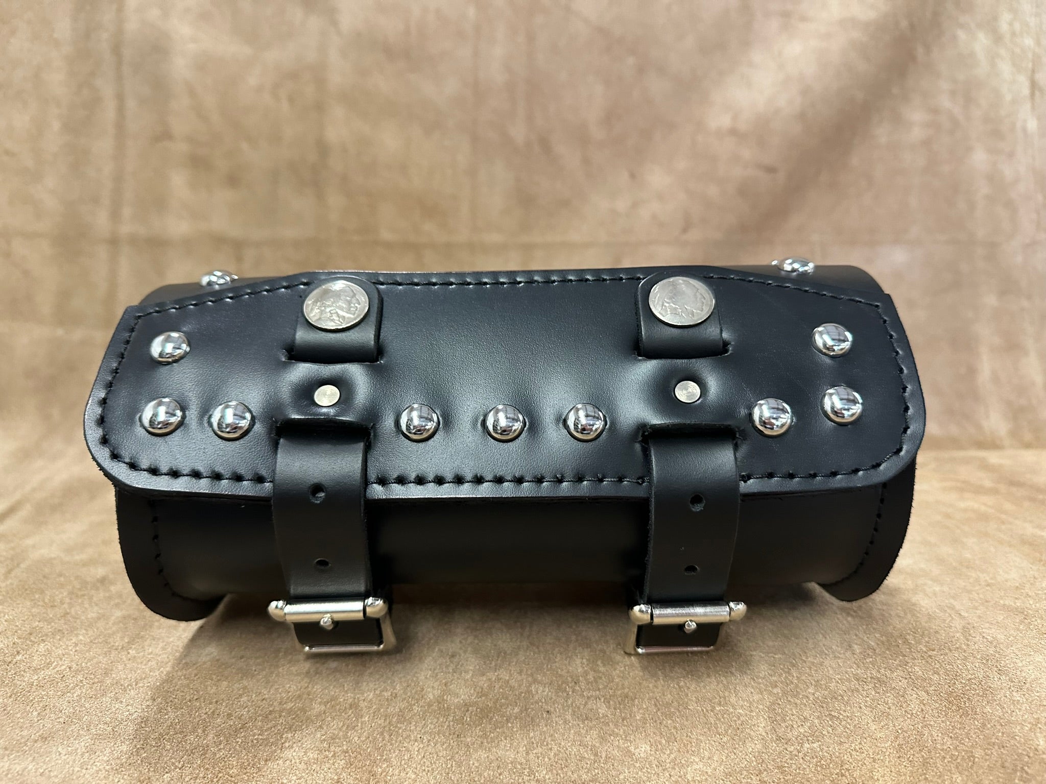 100S Leather Motorcycle Tool Bag with Scuff